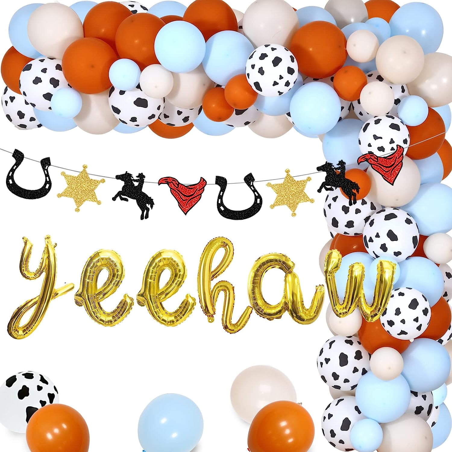 Yeehaw Party Decorations, Western Cowboy Party Decorations, Balloons ...