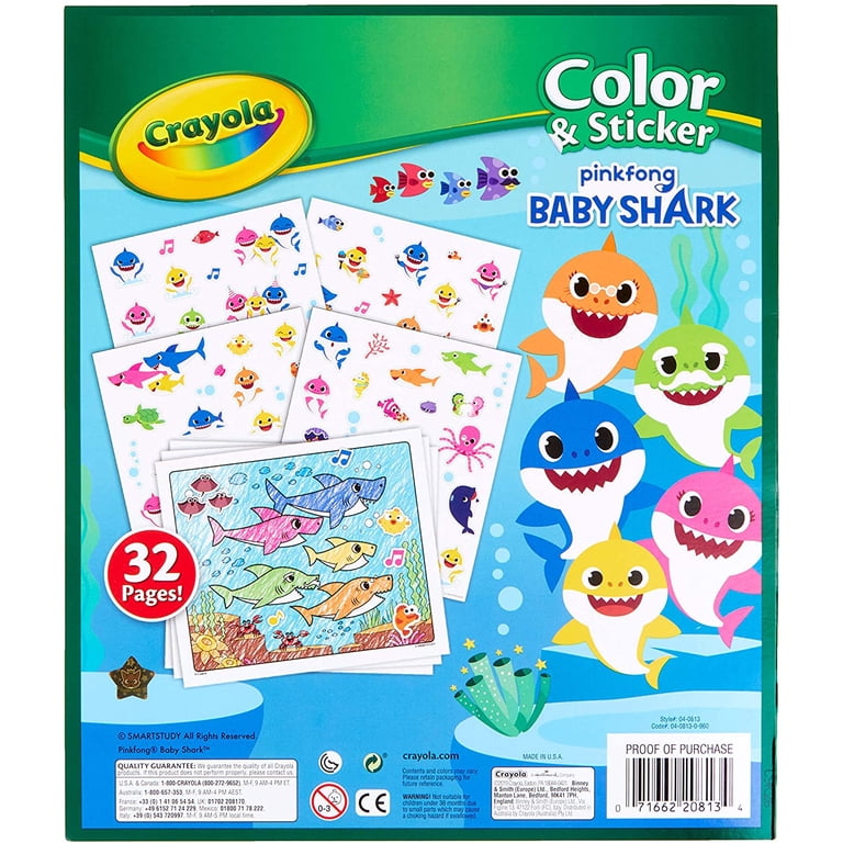 Baby Shark Coloring Page Crayolacom