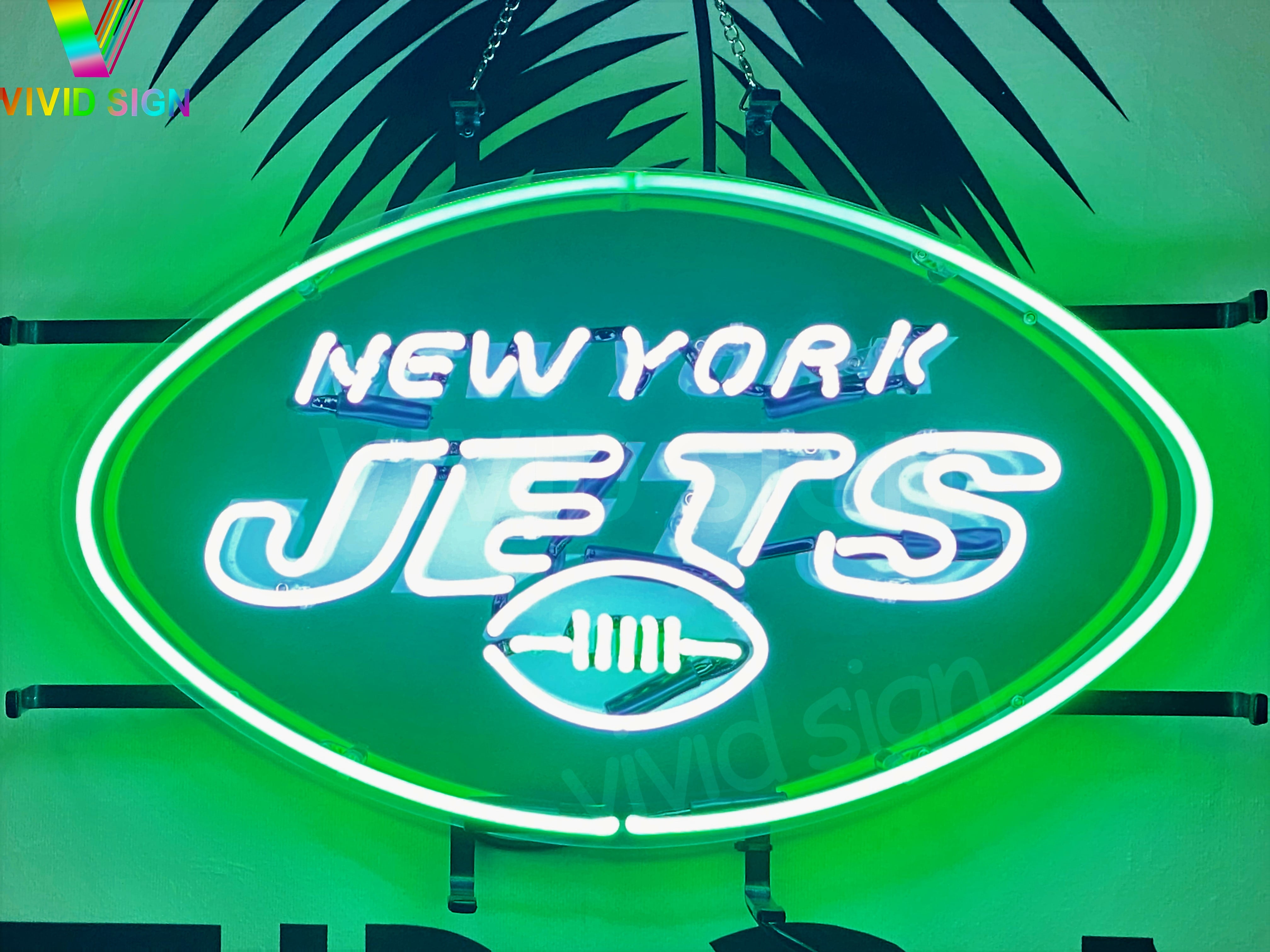 Queen Sense 20"x16" For New Yorks Sports Team Jets Neon Sign HD Vivid ...