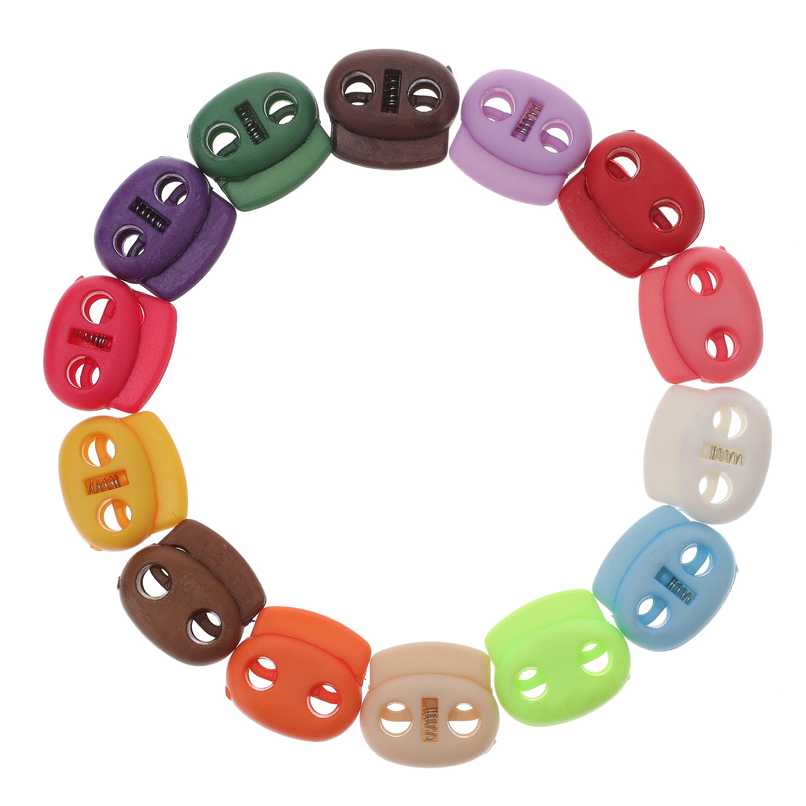 Diy spring buttons 25pcs Oval DIY Spring Fastener Cord Lock Toggle ...