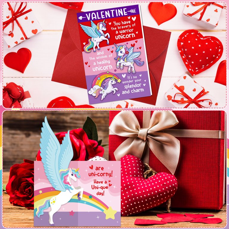 Rainbow Unicorn Valentine Have A Magical Unicorn Valentines Day!