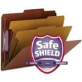 Smead SafeSHIELD® Classification Folder 2 Div Red 10/BX Letter (14075 ...