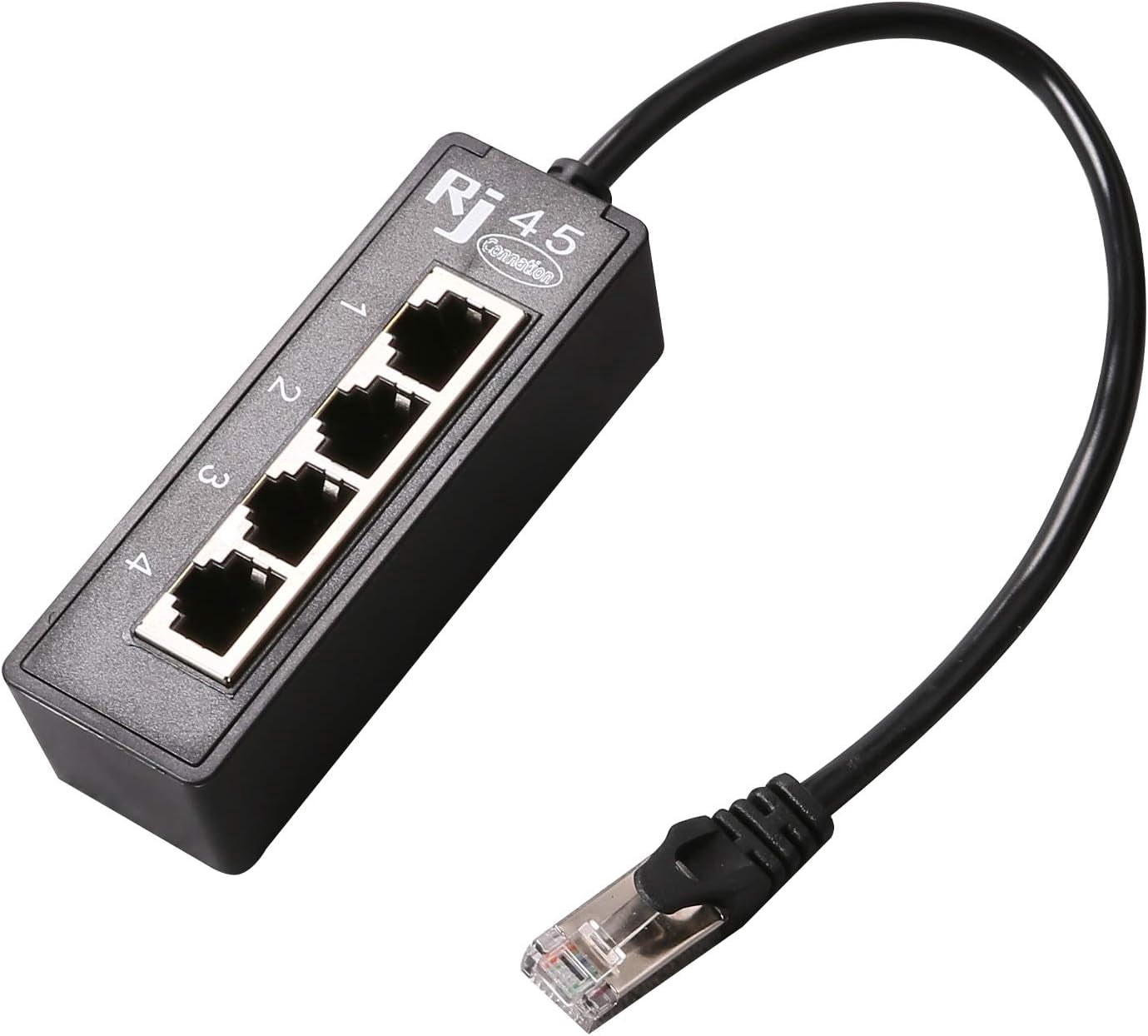 Cable divisor Ethernet RJ45 XCF 1 macho a 4 hembra Super Cat5 Cat5e ...
