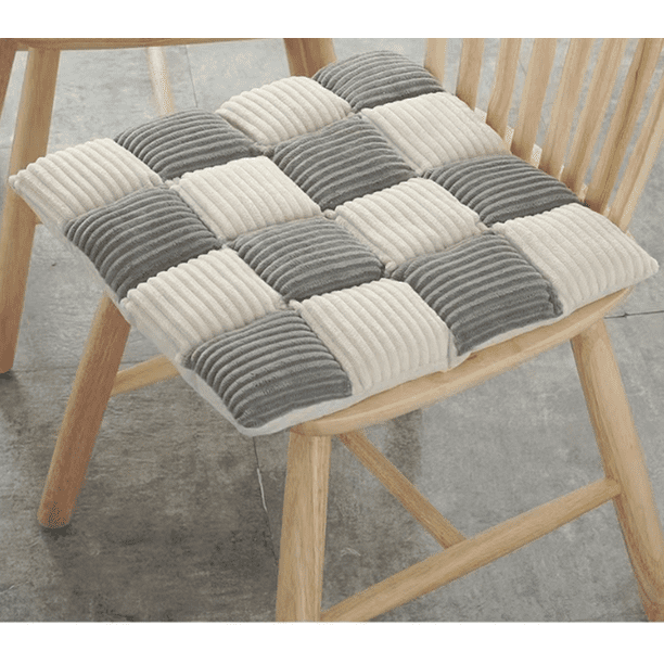 Granjero Gordo Cojín grueso y cómodo para jardín, terraza, hogar, cocina, oficina, color blanco ...