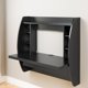 Ktaxon Black Wall Mounted Floating Office Computer Desk Table Storage ...