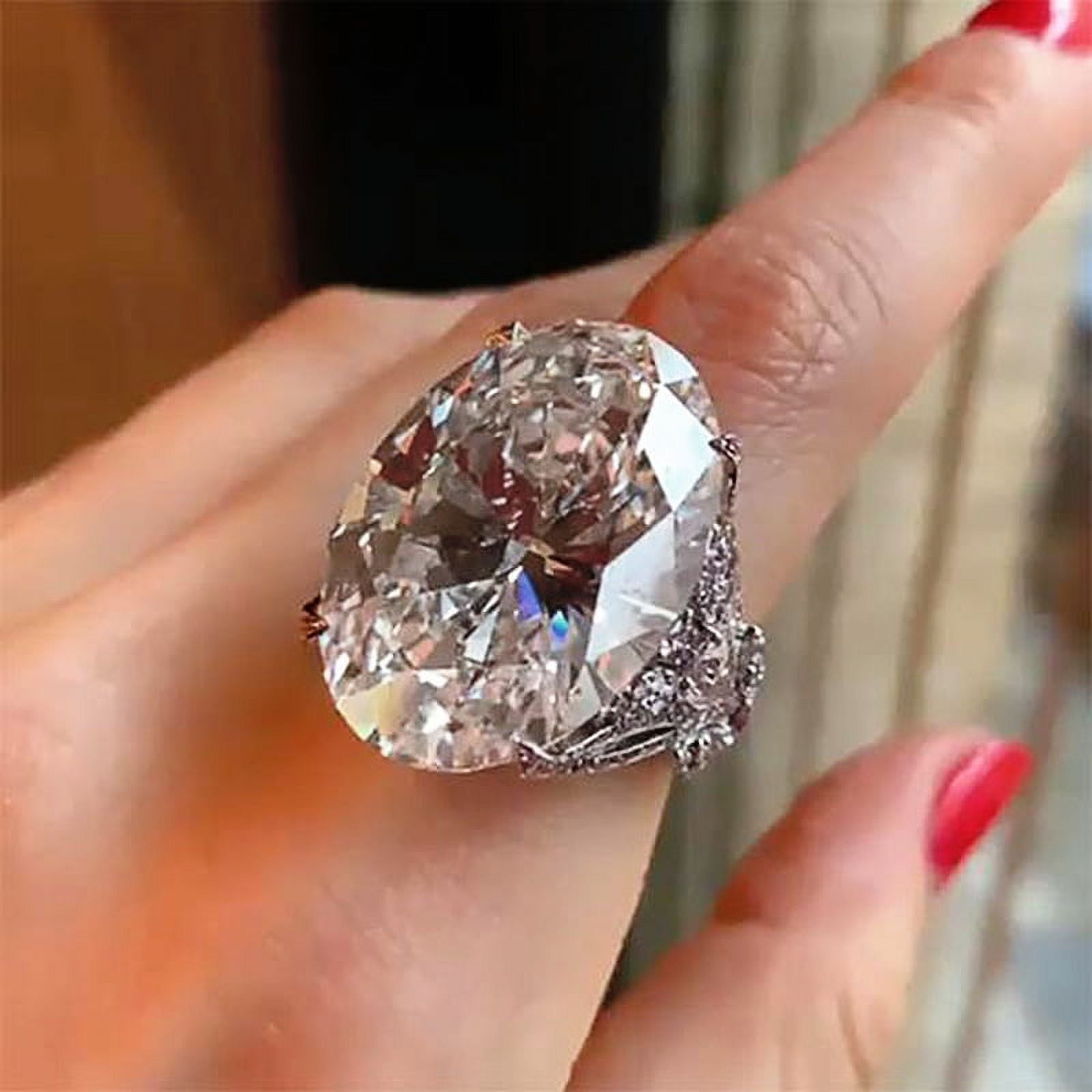 Click here for Jinsinto Unique Oval Cut Cubic Zirconia Ring Women... prices