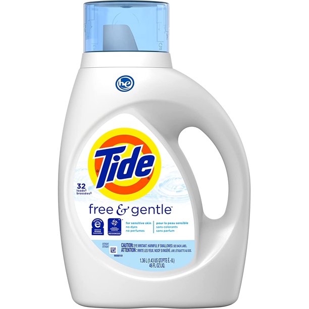 32 Loads 1.36 Liter - (Tide ) Free & Gentle Liquid Laundry Detergent ...