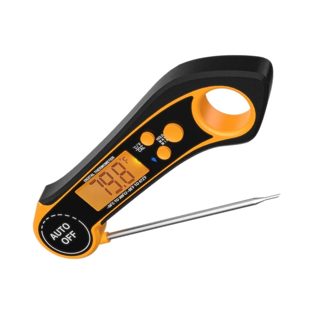 Digital waterproof meat with foldable probe for beef, , Orange - Walmart.ca