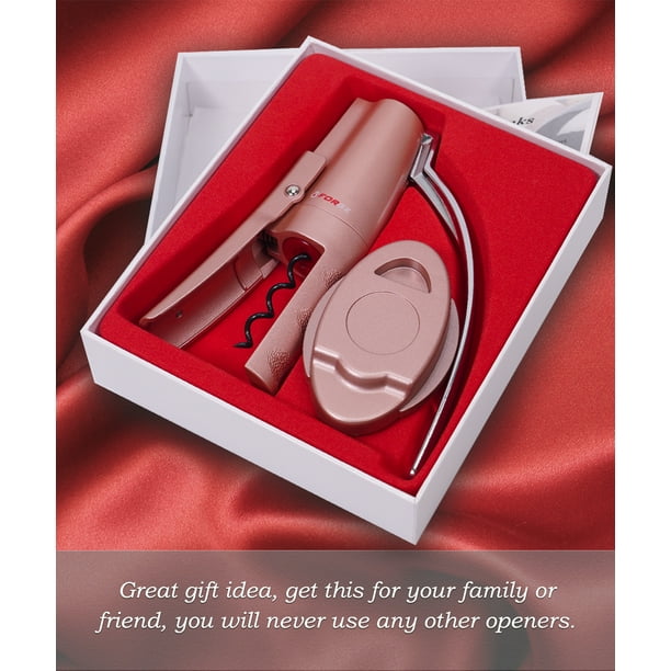 Forge Vertical Lever Action Corkscrew Wine Bottle Opener with Foil ...