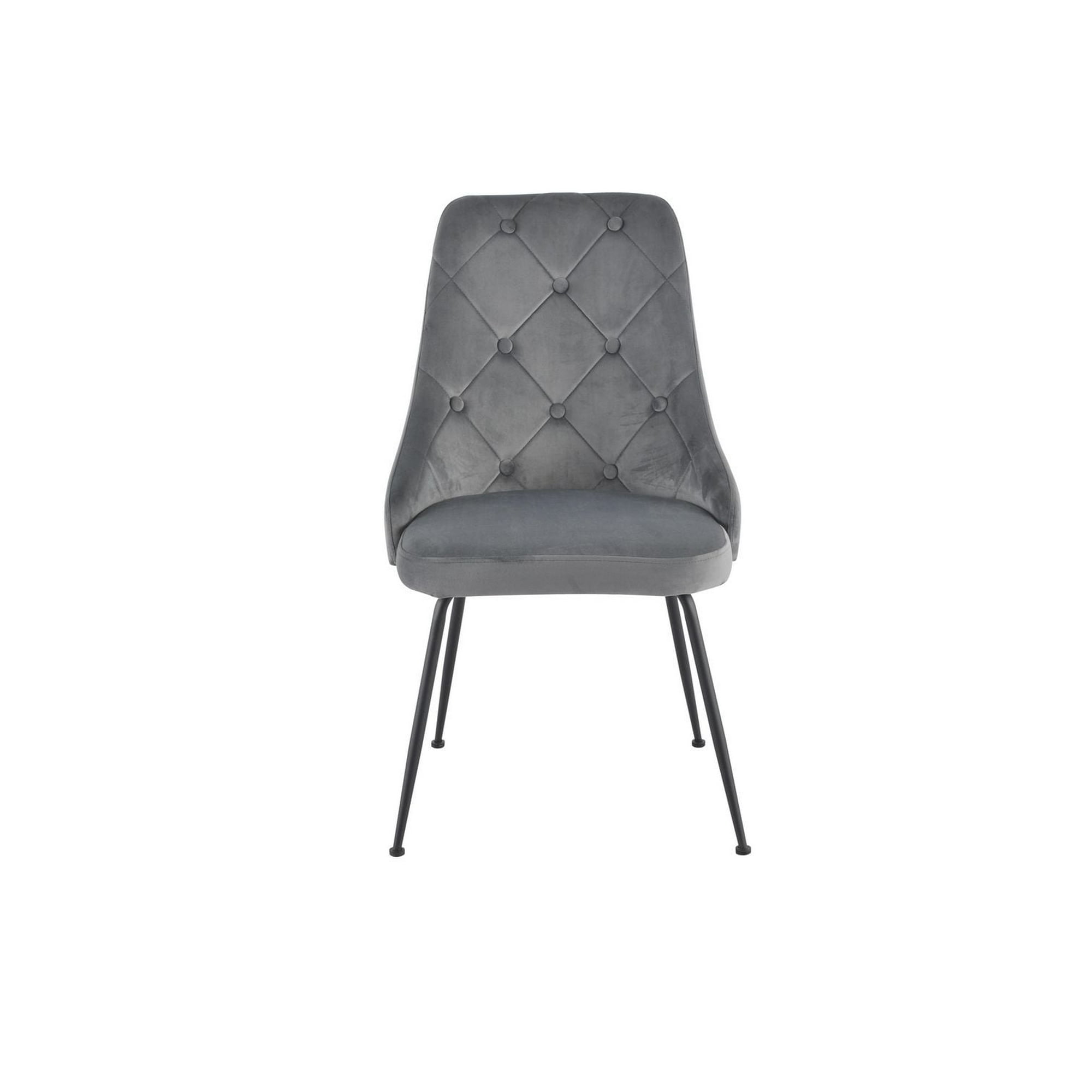 Click here for Topline Home Furnishings Velvet Side Chair With Bl... prices