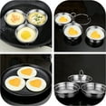 Gong 1 Set Egg Poacher Pan Nonstick Poached Egg Maker Stainless Egg Poaching Pan