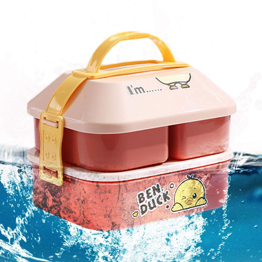 Tohuu Bento Lunch Box Kawaii Double-layer Divided Lunch Box with Handle ...