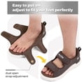 FitVille Diabetic Sandals for Men Wide Width with Arch Support ...