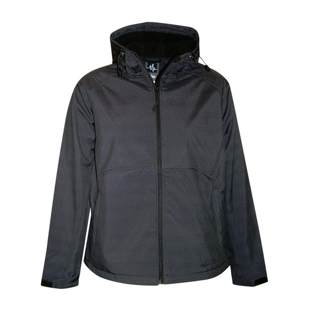 Pulse - Pulse Womens Extended and Plus Size Soft Shell Hooded Jacket 1X ...