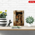 8x12 Inch Rectangular Metal Wall Art, Vintage Wooden Cabinet Tin Can ...