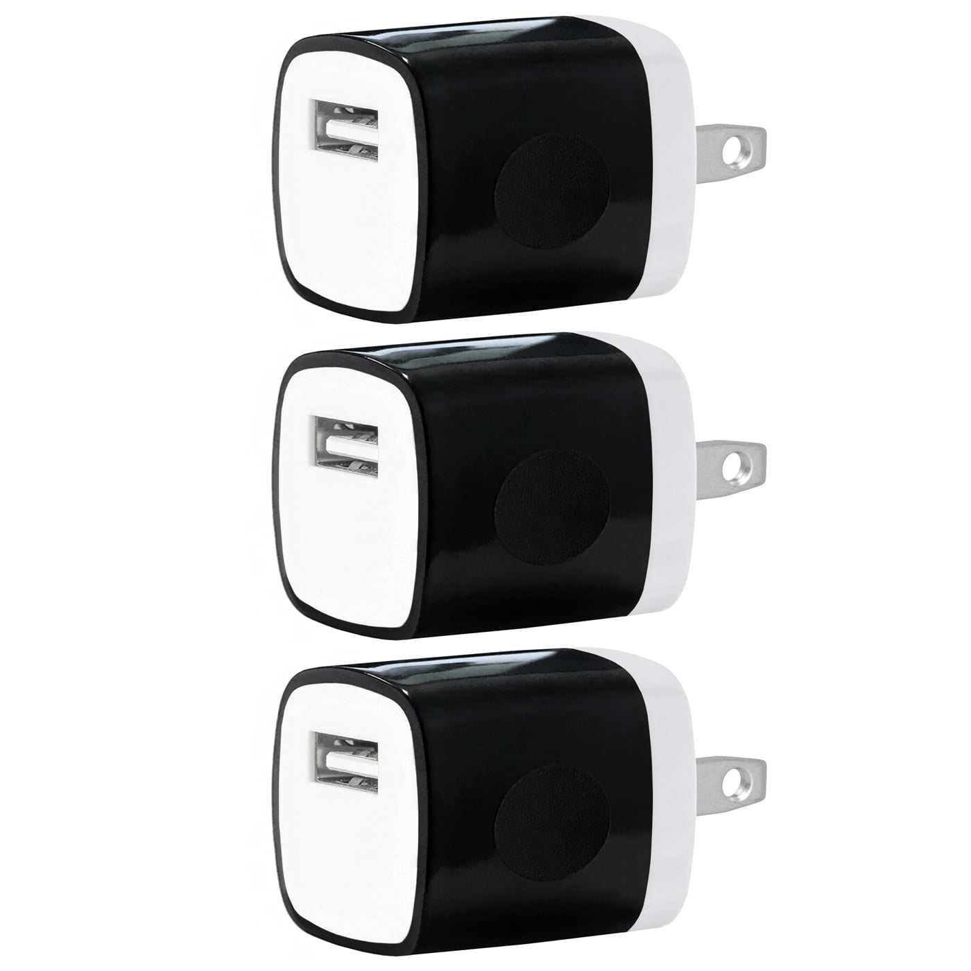 USB Wall Charger, Power Adapter, FREEDOMTECH (3-Pack) 1Amp USB Port ...