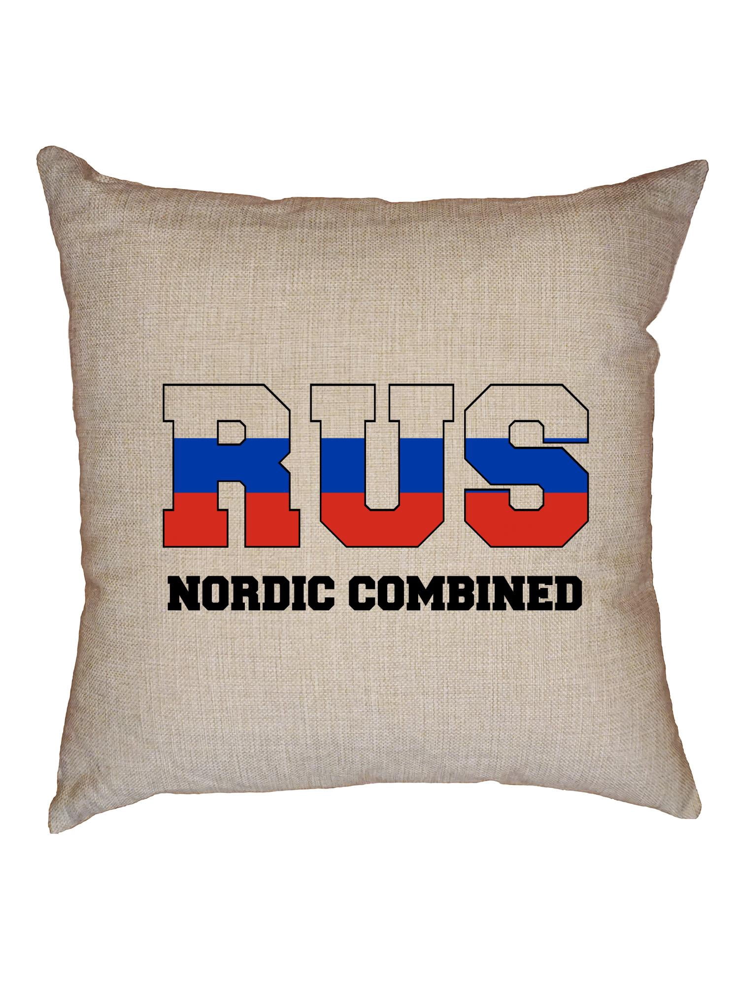 Russian Nordic Combined - Winter Olympic - RUS Flag Decorative Linen ...