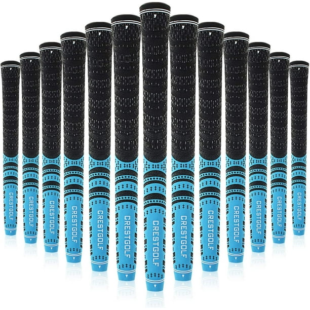 Crestgolf Multi -Compound Golf Grips, Standard/Mid Size All-Weather ...