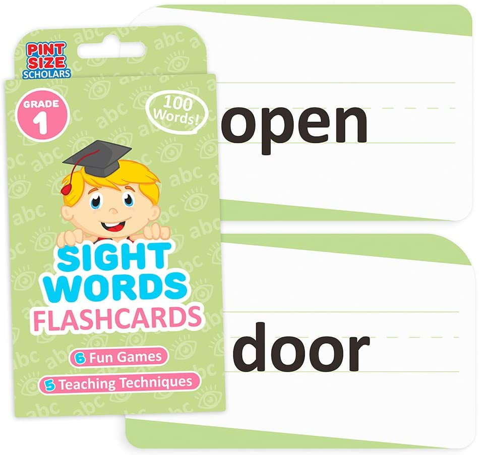Flash Cards, Sight Words Flashcards for Reading Readiness, 100 Pack ...