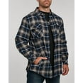 Venado Men's Thermal Lined Flannel Shirt Jacket with Snap Front Closure - Outdoor Button Up ...