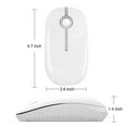Jelly Comb 2.4G Slim Wireless Mouse with Nano Receiver (White ...