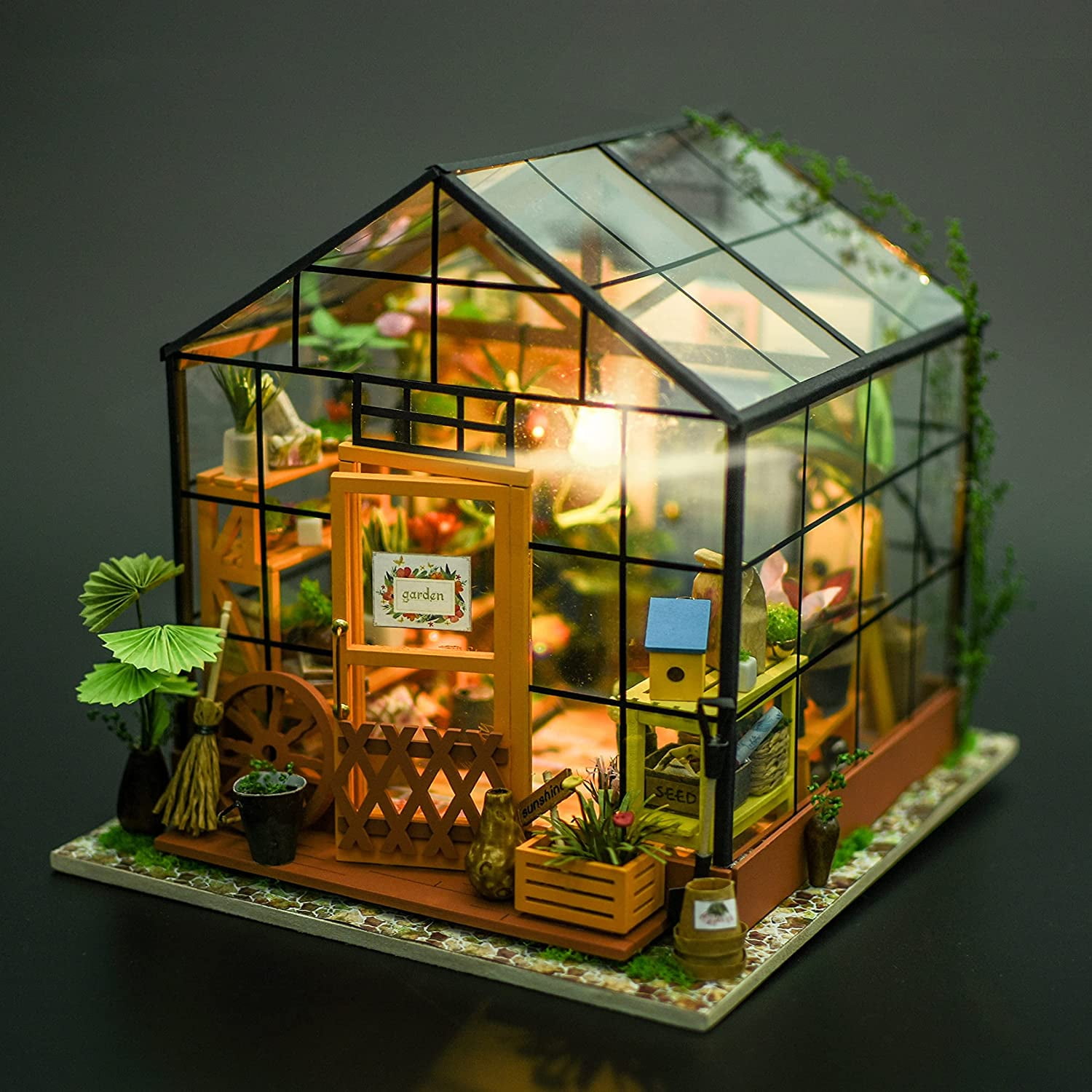 Rokr Rolife Diy Miniatures Dollhouse Craft Kits Tiny House Model Birthday Gift For Boys And Girls Cathy s Greenhouse