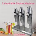 3 Heads Milkshake Mixer, 110V 18000RMP Electric Milkshake Maker Machine ...