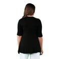 Women's Plus Size Elbow Sleeve Tunic - Walmart.com