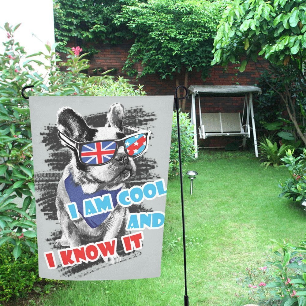 MYPOP Bulldog Flags Decor Garden Flag 12x18 inches - Walmart.com