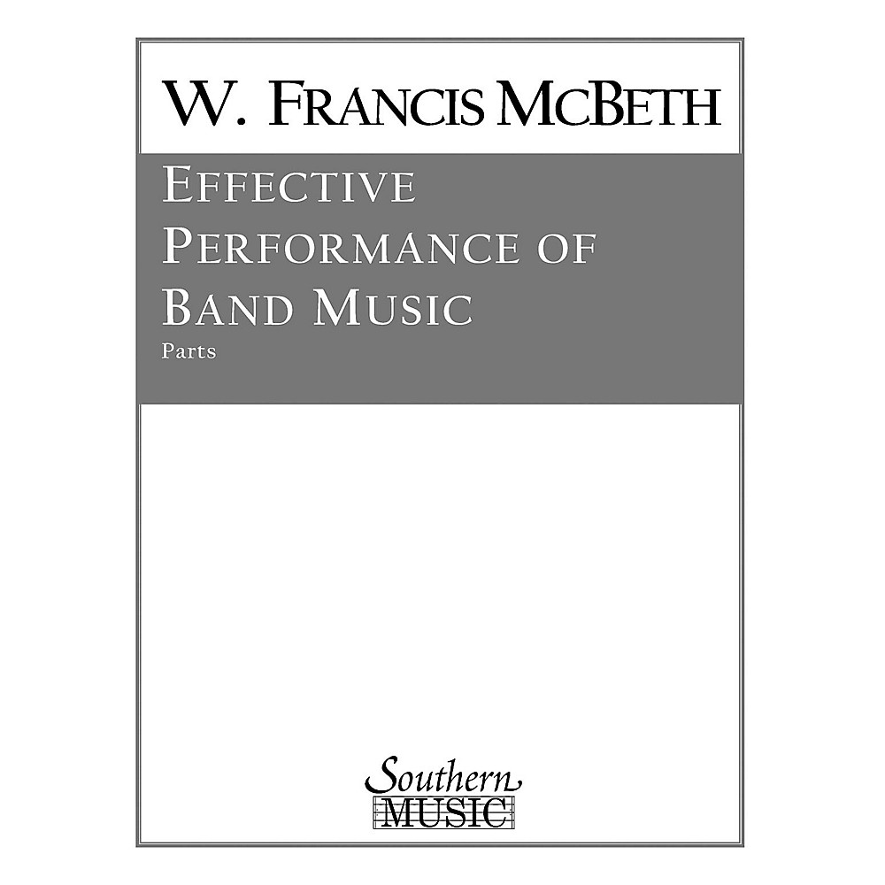 Southern Effective Performance Of Band Music Full Score Concert Band southern-effective-performance-of-band-music-full-score-concert-band