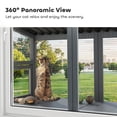 PawHut Outdoor Cat Catio, Wooden Cat Enclosure Window Perch with ...