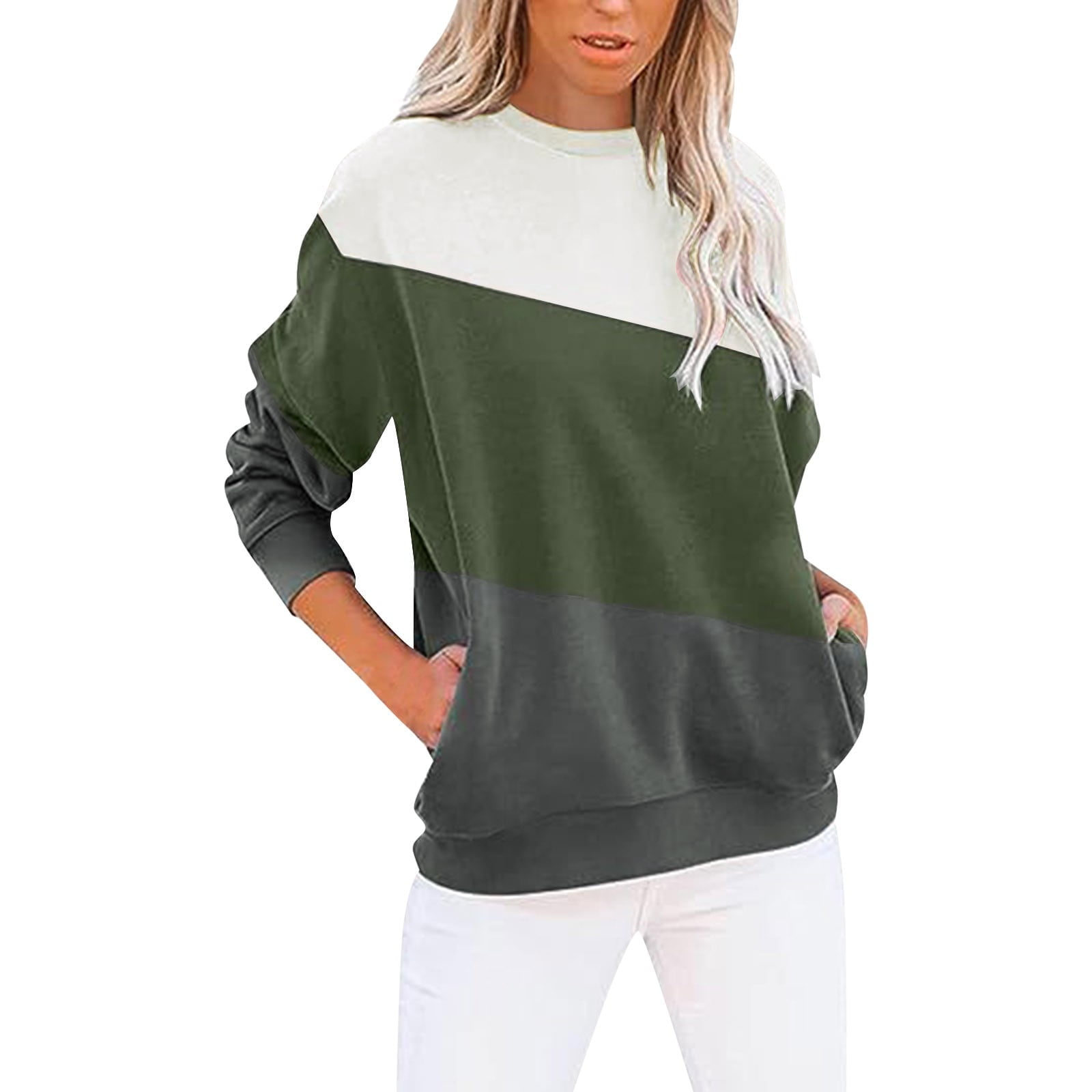 Click here for Wyzesi Womens Sweatshirts Crewneck With Buttons Wo... prices