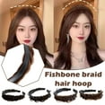 YSABOXS Fake Thick Plaited Chunky Braided Headband One Piece Human ...