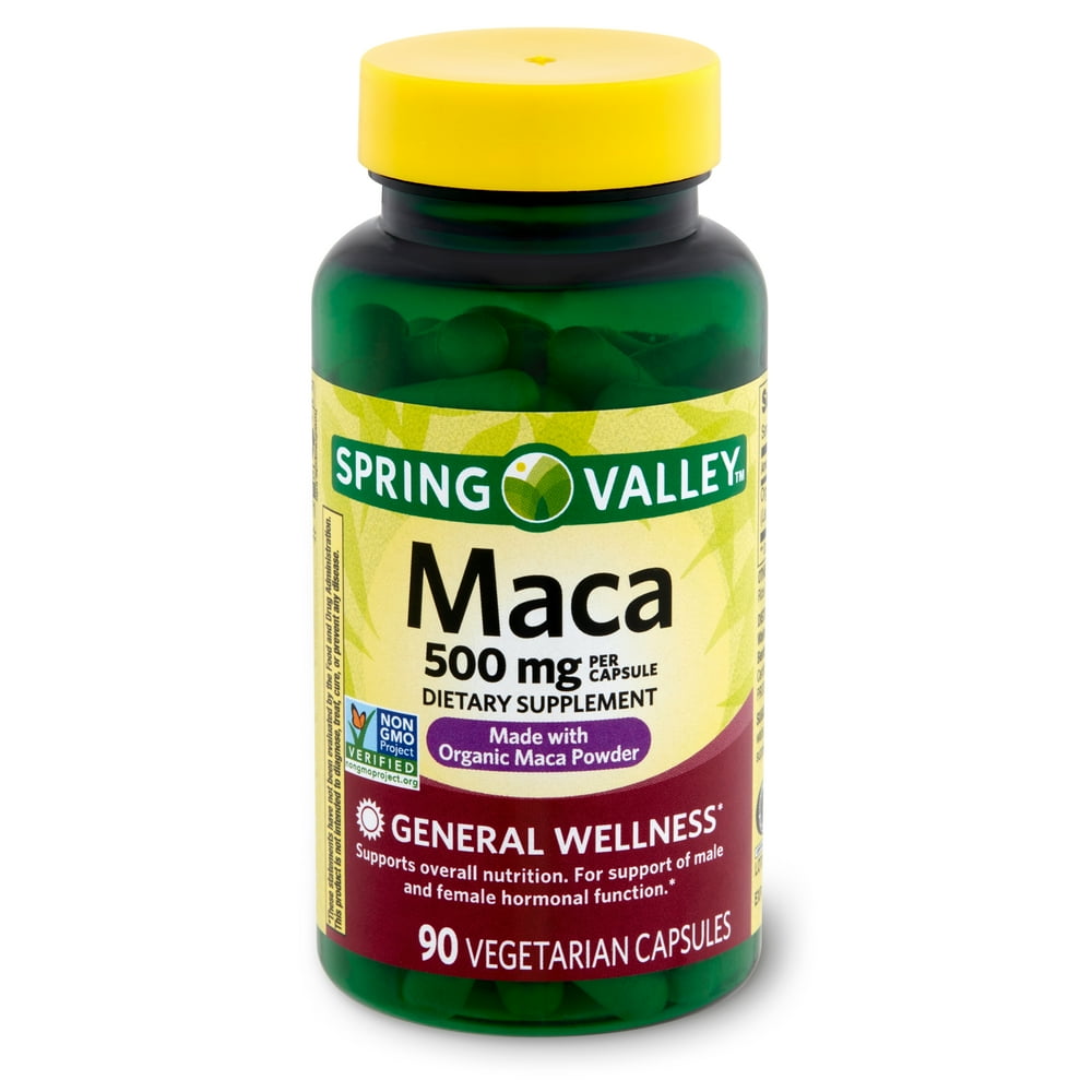 Spring Valley Maca Dietary Supplement, 500 mg, 90 count - Walmart.com ...