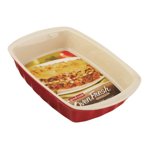 BRADSHAW INTERNATIONAL 04410 3Quart RED Ceramic Rectangle Bowl ...