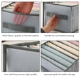 BIMZUC 9 Grids Foldable Closet Drawer Organizer with Handles Nylon ...