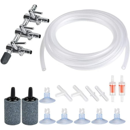 Aquarium Air Pump Accessories Set 13 Feet Standard Airline Tubing with ...