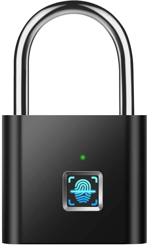 Fingerprint Padlock Smart Fingerprint Lock, USB Charging Padlock Lock ...