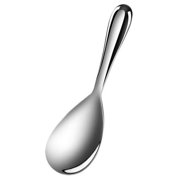 Stainless steel serving spoon, eat it risotto serving spoon, shiny ...