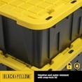 27-Gallon Heavy Duty Tough Storage Container & Snap-Tight Lid, (14.3”H ...