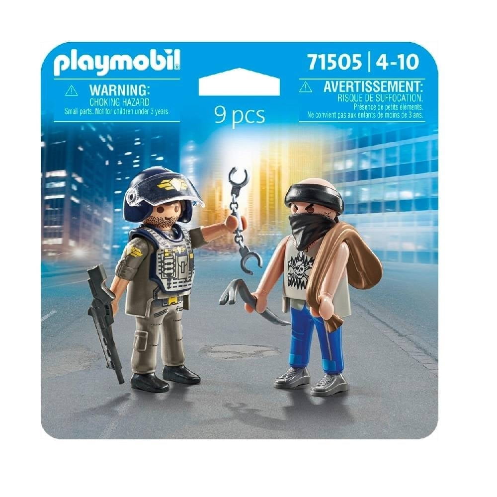 Set de Juego Playmobil Duo Pack Duo Policía con ladrón | Walmart en línea