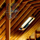 GE Attic Mounted HDTV Antenna, 60-mile Range, VHF UHF 1080P 4K ...