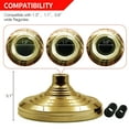 Anley Gold Indoor Flagpole Floor Stand Base for Outdoor House ...