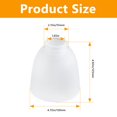 Bell Shaped Glass Lampshade White Frosted Glass Shade 3 Count (Pack of ...