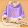 Byoo Little Girls Hoodie Sweatshirt Sweet Heart Printed Soft Cozy Long ...