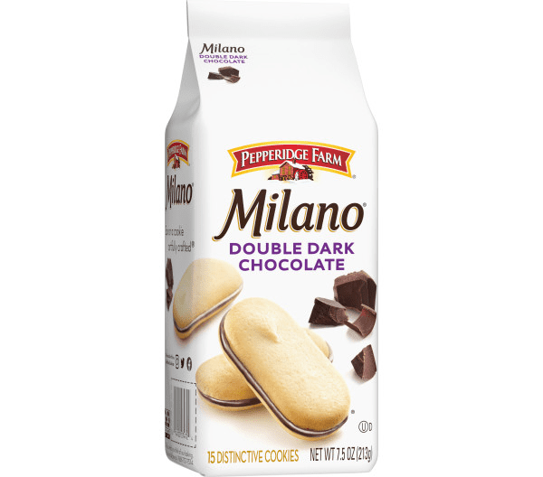 Pepperidge Farm Milano Cookies, Double Dark Chocolate, 3-Pack 7.5-oz ...