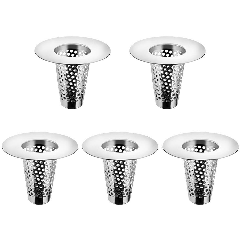 Bathroom Sink Drain Strainers Stainless Steel Cone Shaped Water Drain ...