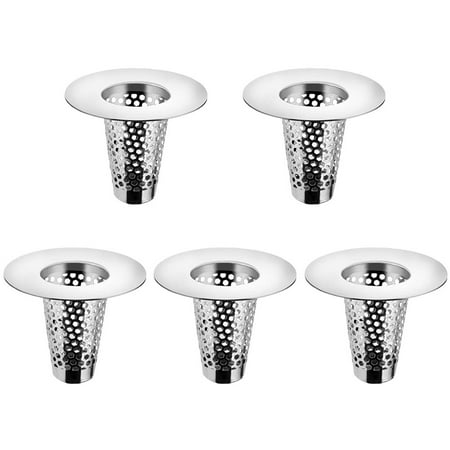 Bathroom Sink Drain Strainers Stainless Steel Cone Shaped Water Drain ...