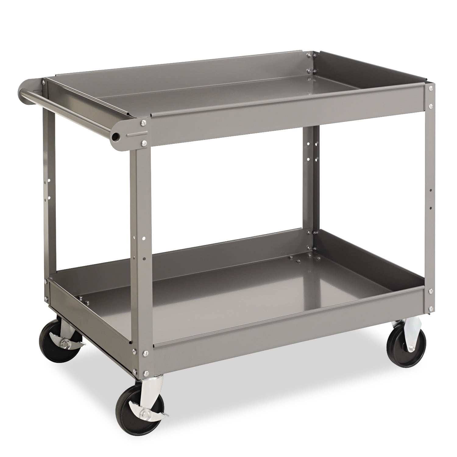 Tennsco Two-Shelf Metal Cart, 24w x 36d x 32h, Gray - Walmart.com