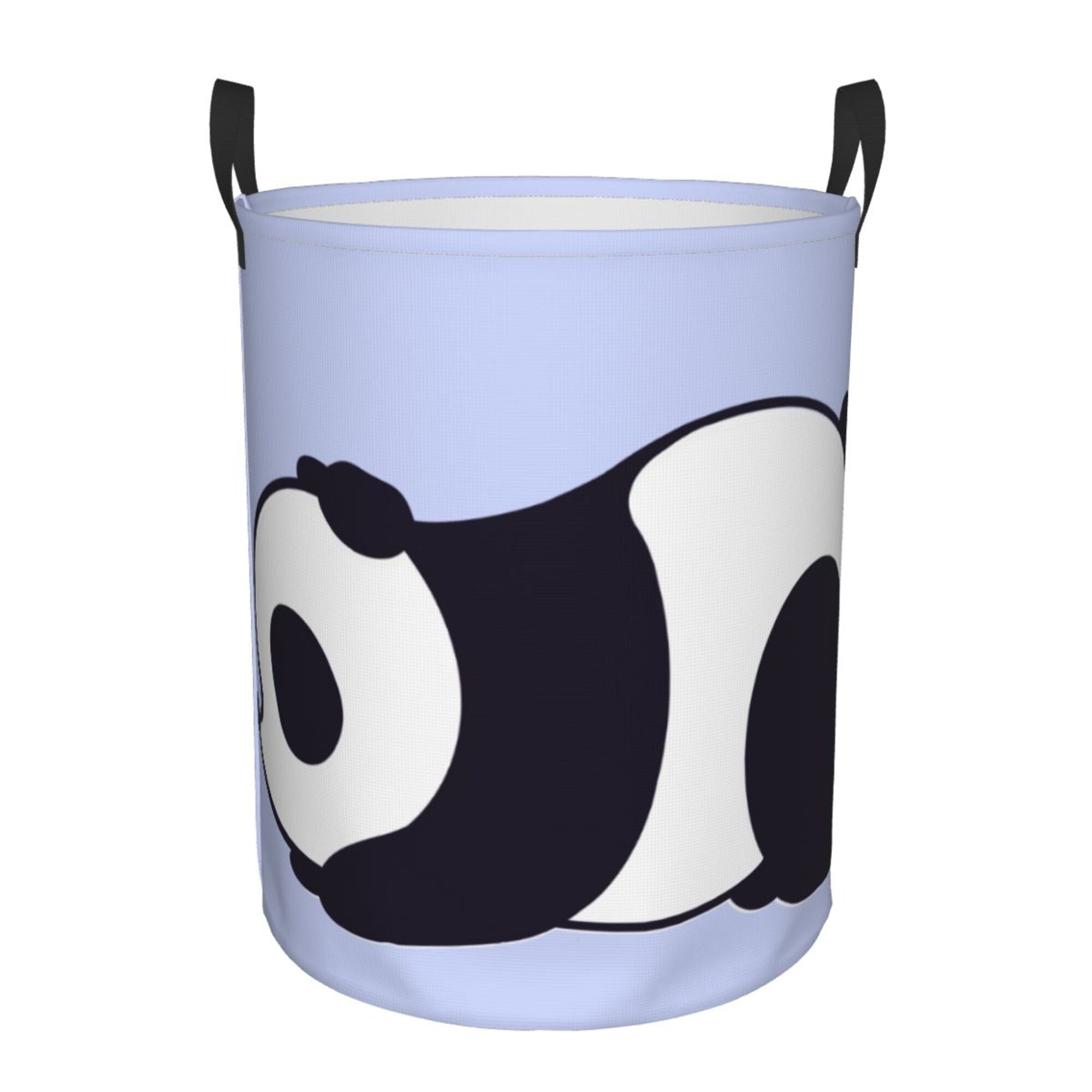 LNWH Laundry Basket, Purple Lazy Panda Pattern Foldable Laundry Hamper ...